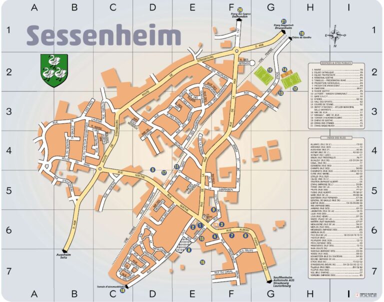 Plan de la commune - Commune de Sessenheim